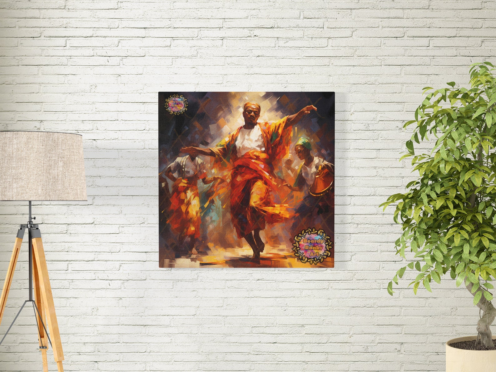 Dancing African Men Canvas Africa Inspired Art Africa Canvas - Etsy