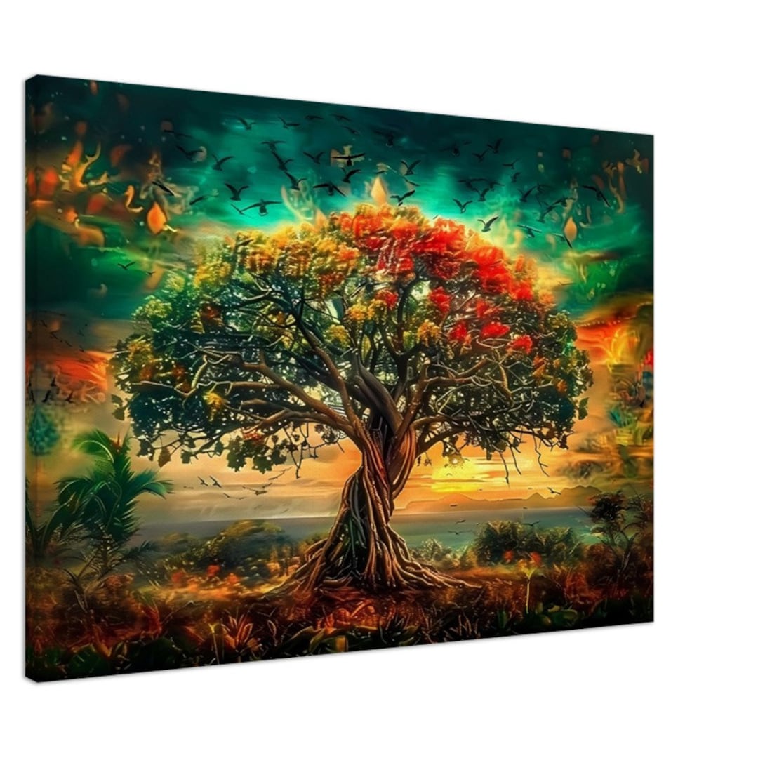 Rastafarian Canvas Wall Art, Rasta Canvas Wall Décor, Jamaican Wall Art ...