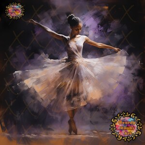 5 Black Ballerina Wall Art Prints, African American Ballerina Prints, Dance Wall Art Prints ...