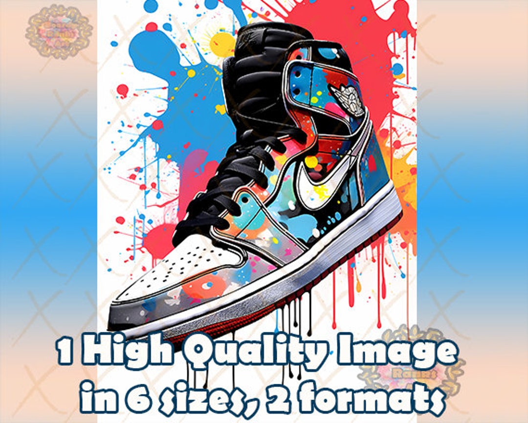 Sneaker PNG Artwork, Sneaker Canvas Art, Sneaker JPG Download ...