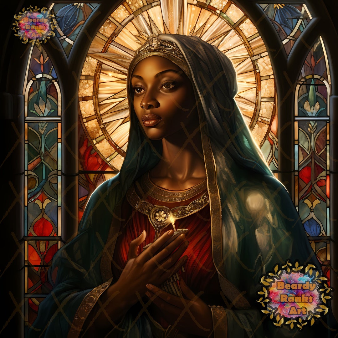 African American Saint Mary Magdalene, Black Mary Magdalene Wall Art, Mary Magdalene Digital ...