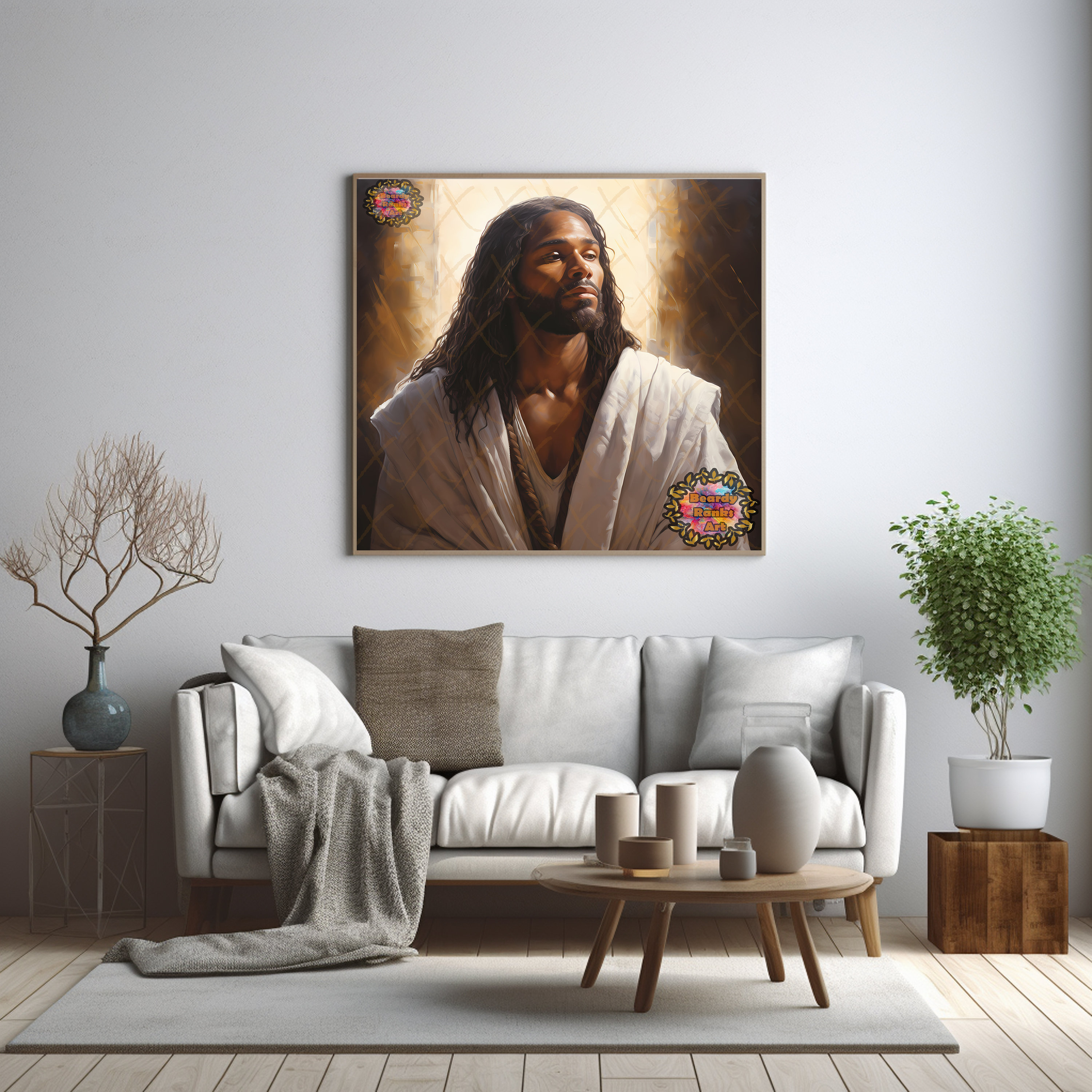 Black Jesus Religious Wall Decor Christian Artwork African - Etsy