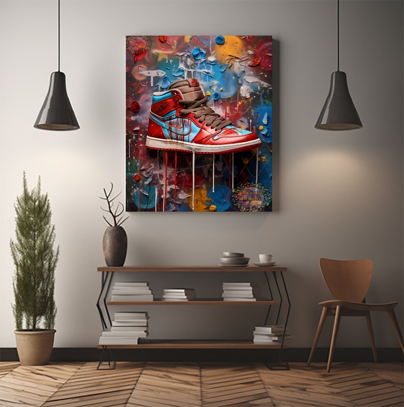 Inspired by Nike Air Jordan Graffiti Sneaker Poster Sneaker - Etsy