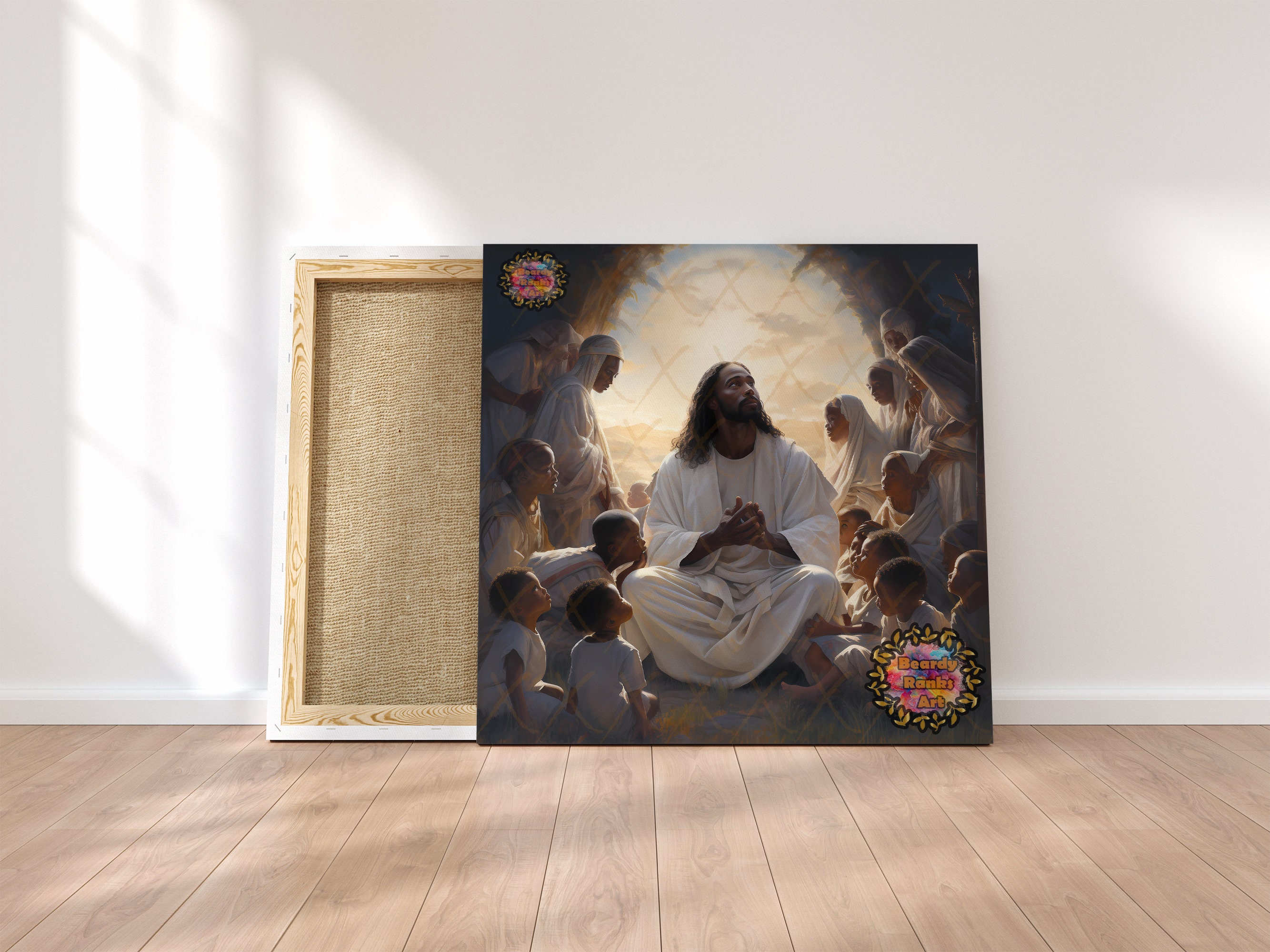 1 Black Jesus Teaching Little Children Prints Religious Wall - Etsy