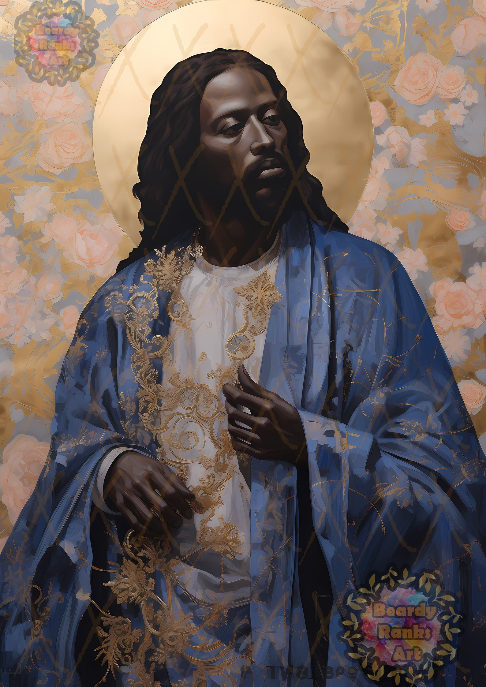 Regal Black Jesus Poster Christian Poster African American - Etsy
