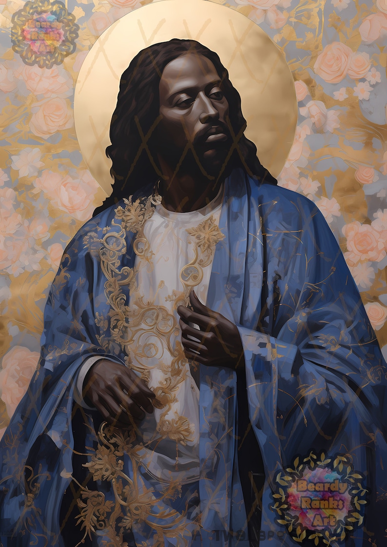 Regal Black Jesus Poster, Christian Poster, African American Jesus ...