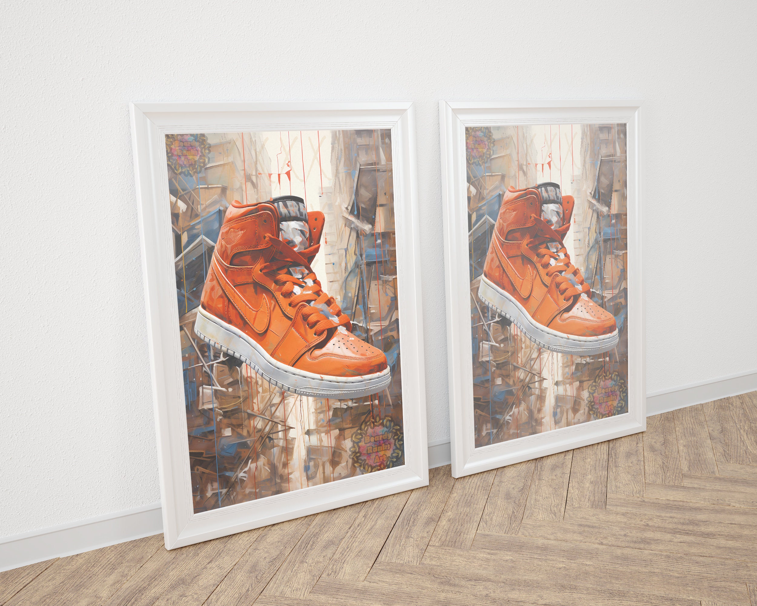 Inspired by Nike Air Jordan Graffiti Sneaker Poster Sneaker - Etsy