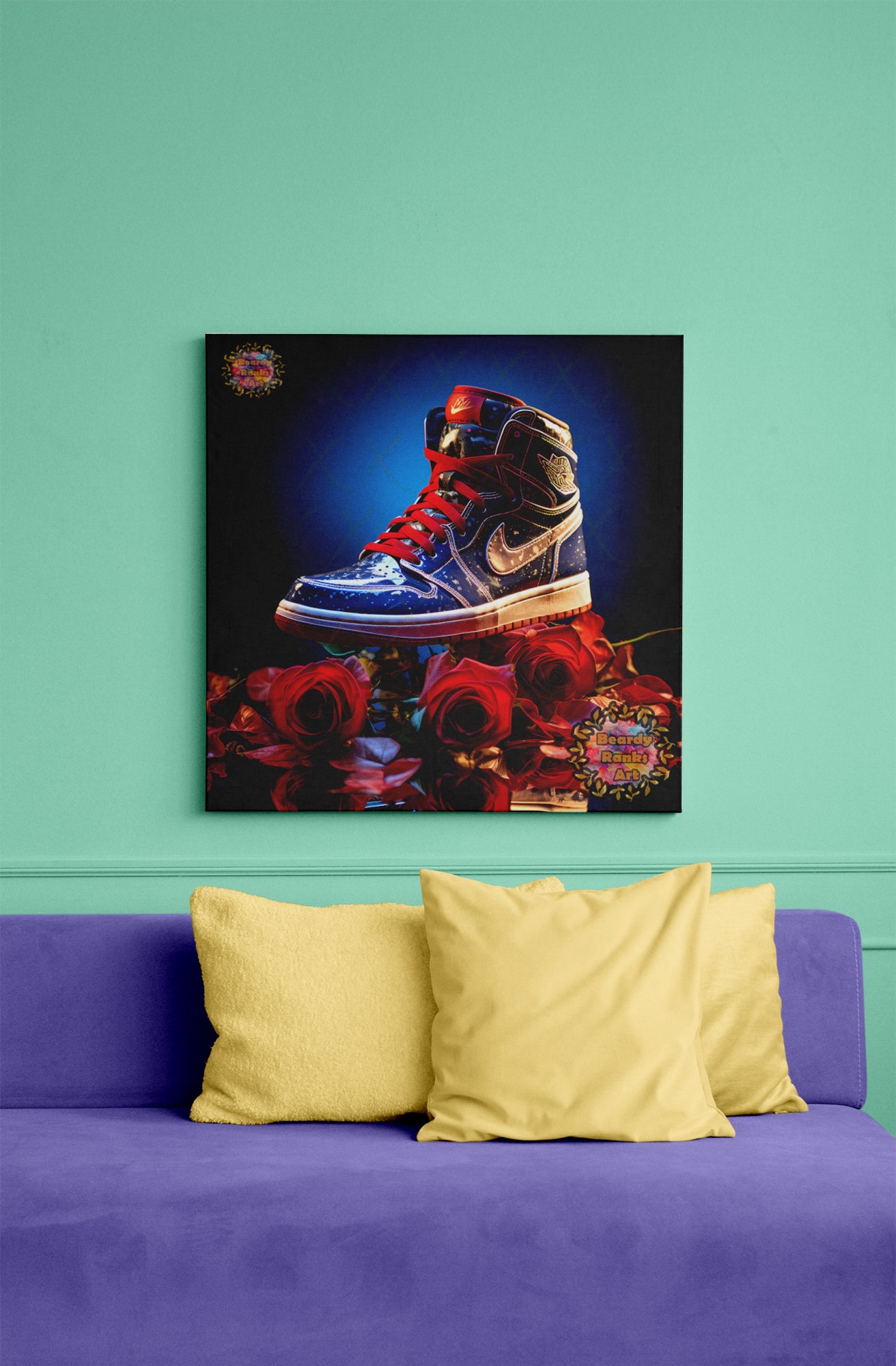 Trainers Sneakers PNG Artwork Sneaker Canvas Art Sneakerhead - Etsy