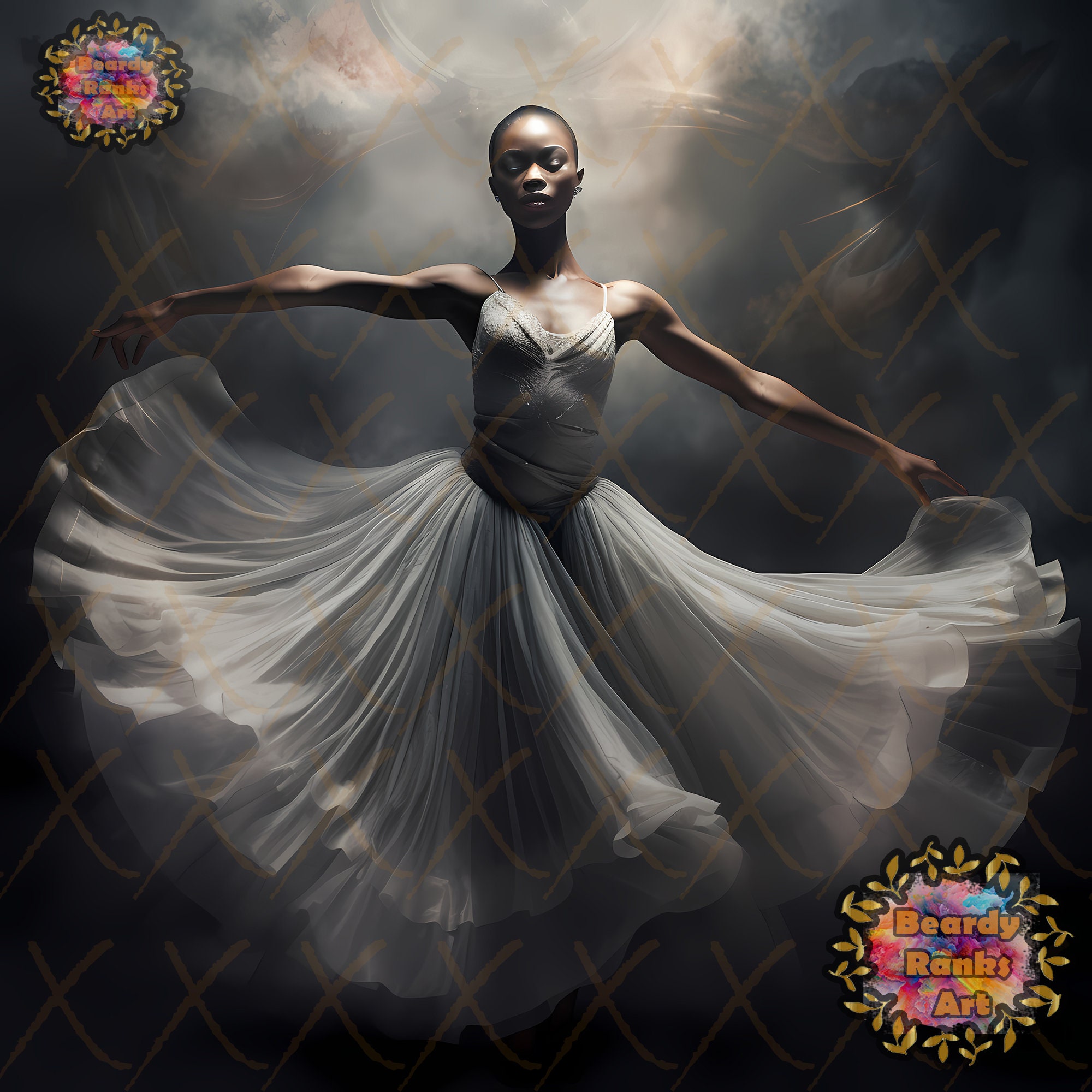 5 Black Ballerina Wall Art Prints, African American Ballerina Prints ...
