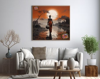African Art, African Wall Art, Afrocentric Art, African Wall Décor ...