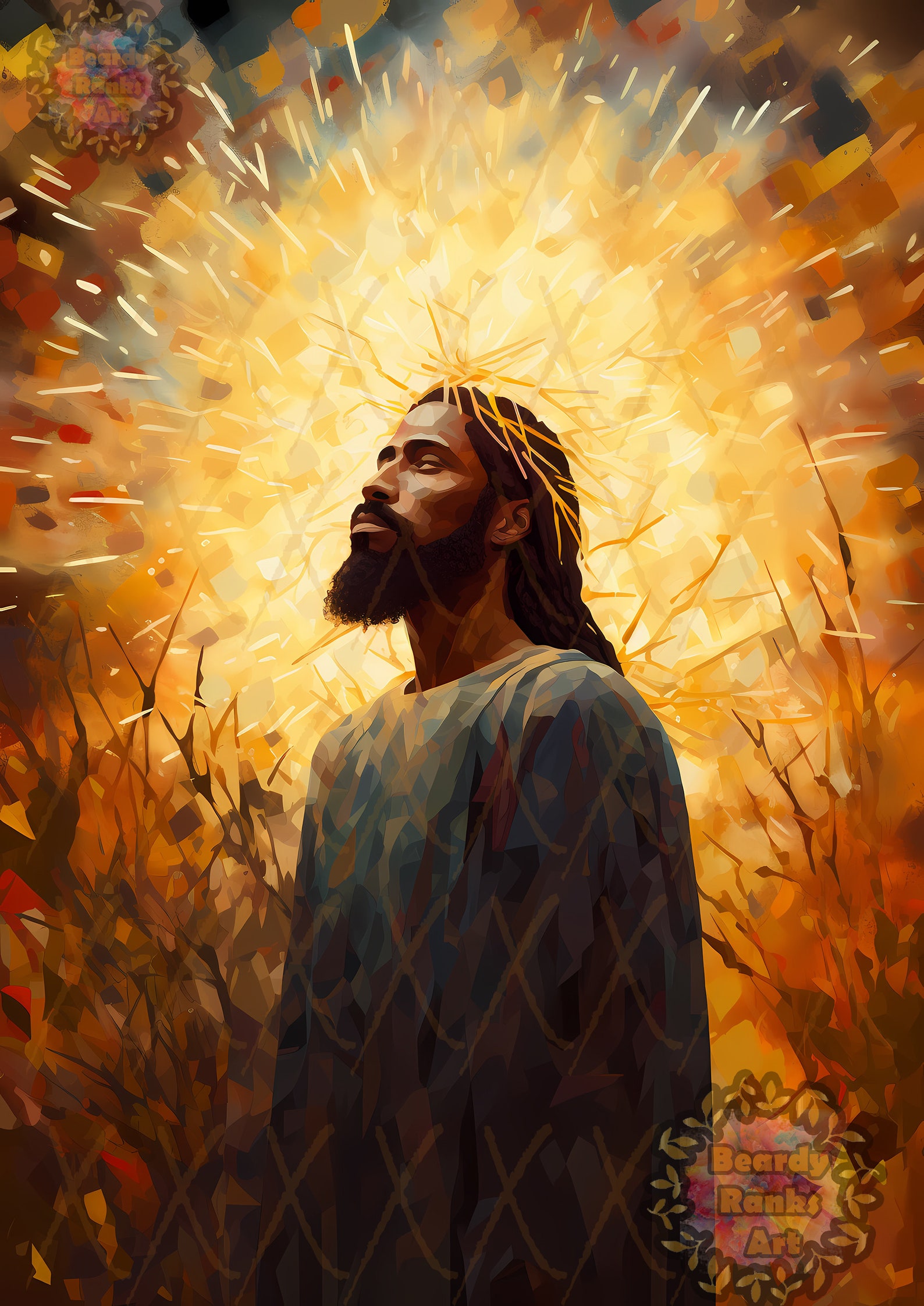 5 Black Jesus Downloadable Prints, Christian Artwork, African American ...