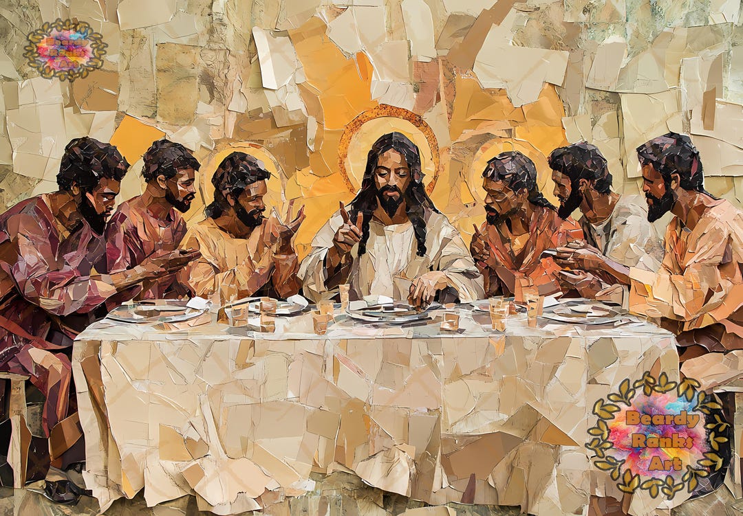 Black Jesus the Last Supper Prints, Brown Jesus the Last Supper ...