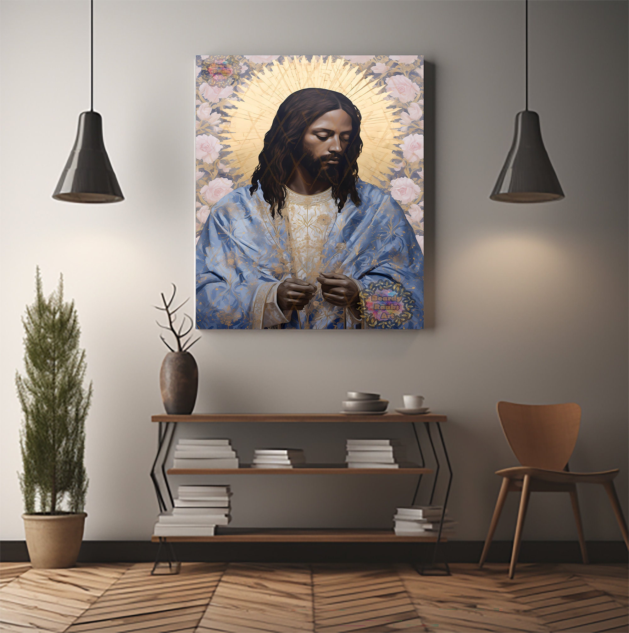 Regal Black Jesus Poster, Christian Poster, African American Jesus ...