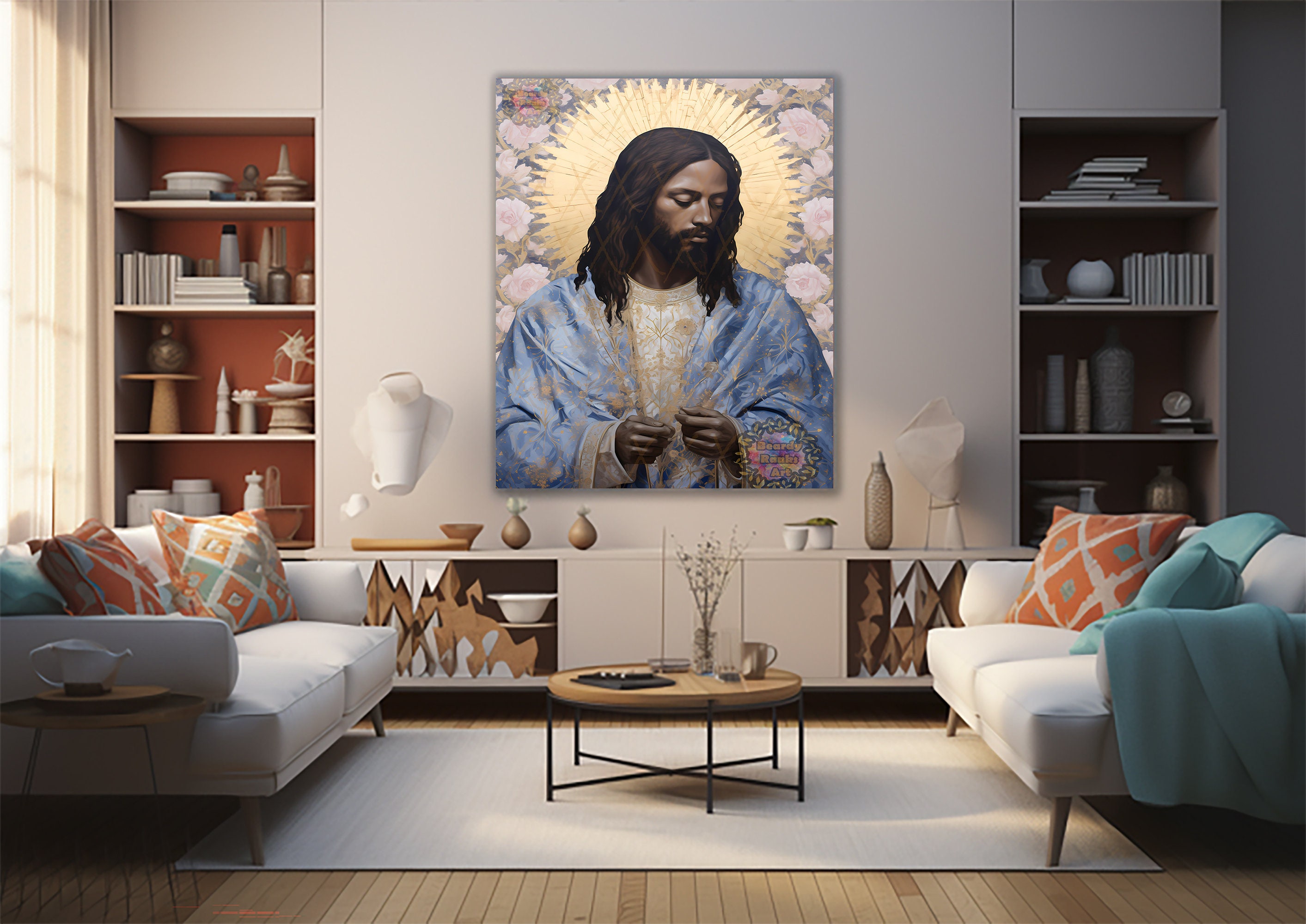 Regal Black Jesus Poster, Christian Poster, African American Jesus ...