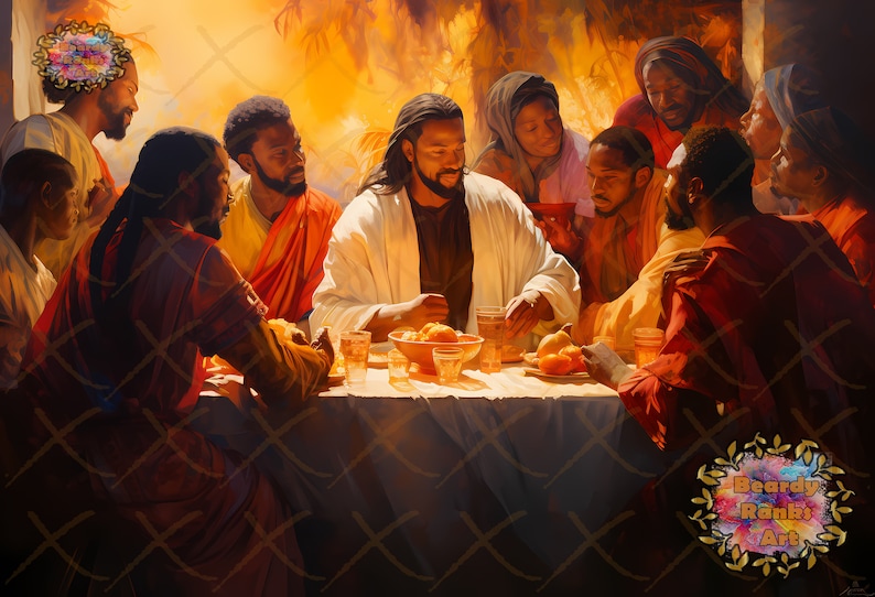 Black Jesus at the Last Supper, Brown Jesus at the Last Supper ...