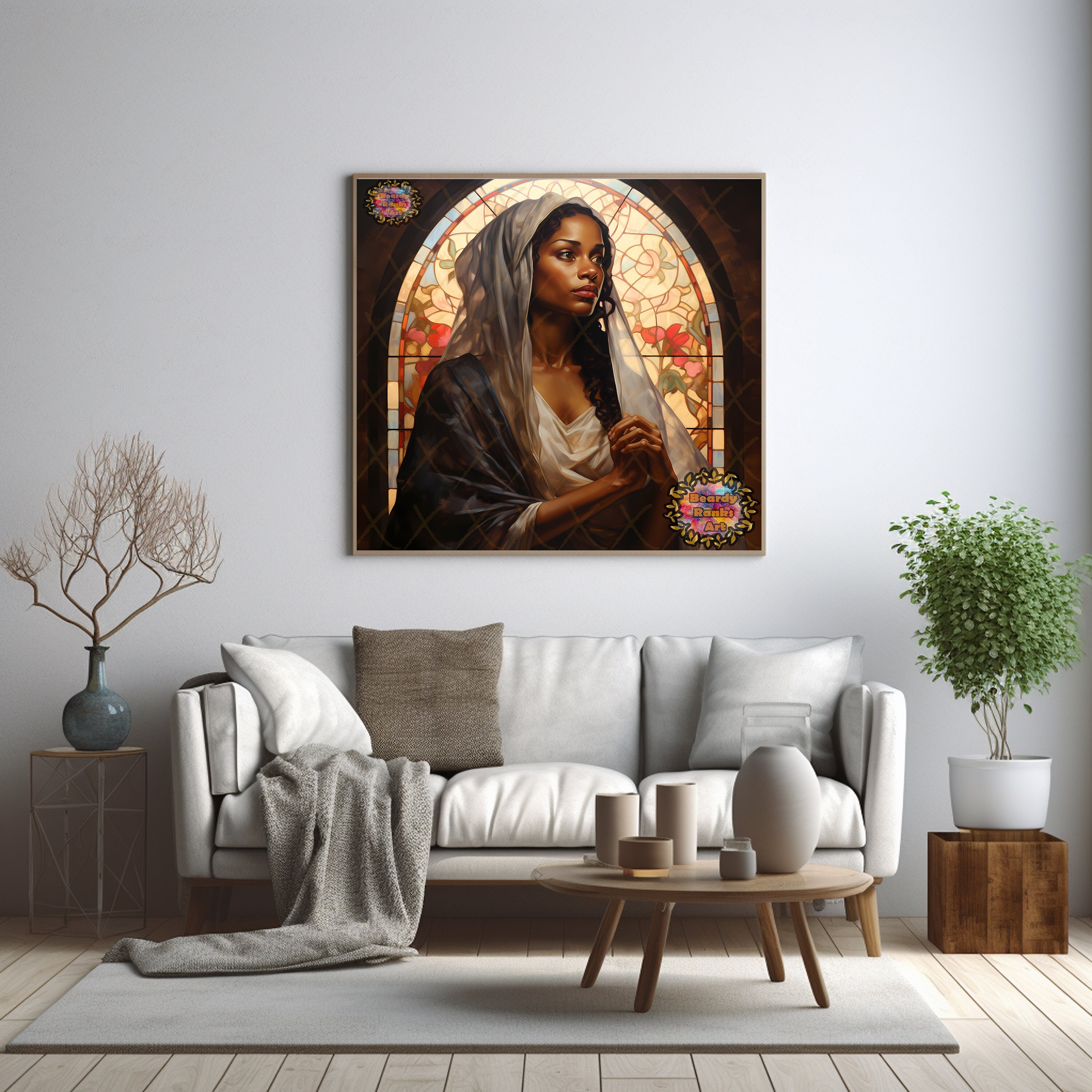 African American Virgin Mary Files, Black Virgin Mary Wall Art JPG ...