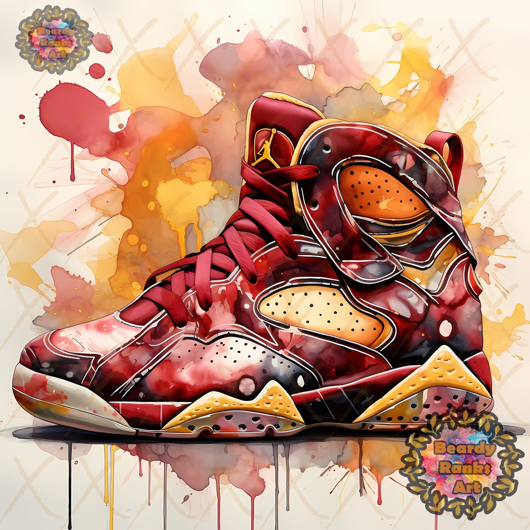 Sneaker Digital Download Prints, Sneaker Canvas Art, Graffiti Sneaker ...