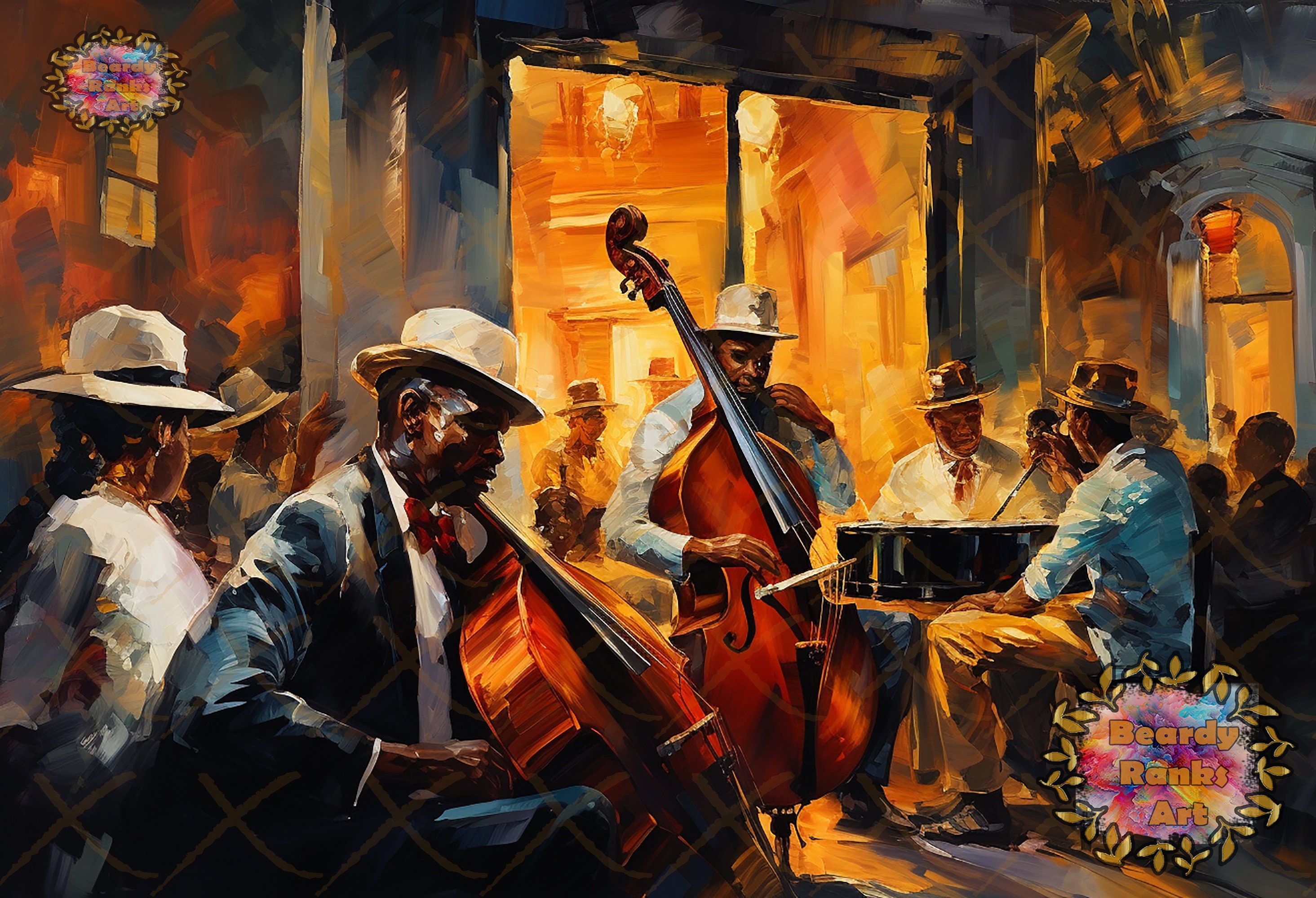 Black Jazz Music Canvas Print, African Jazz Music Wall Art, African ...