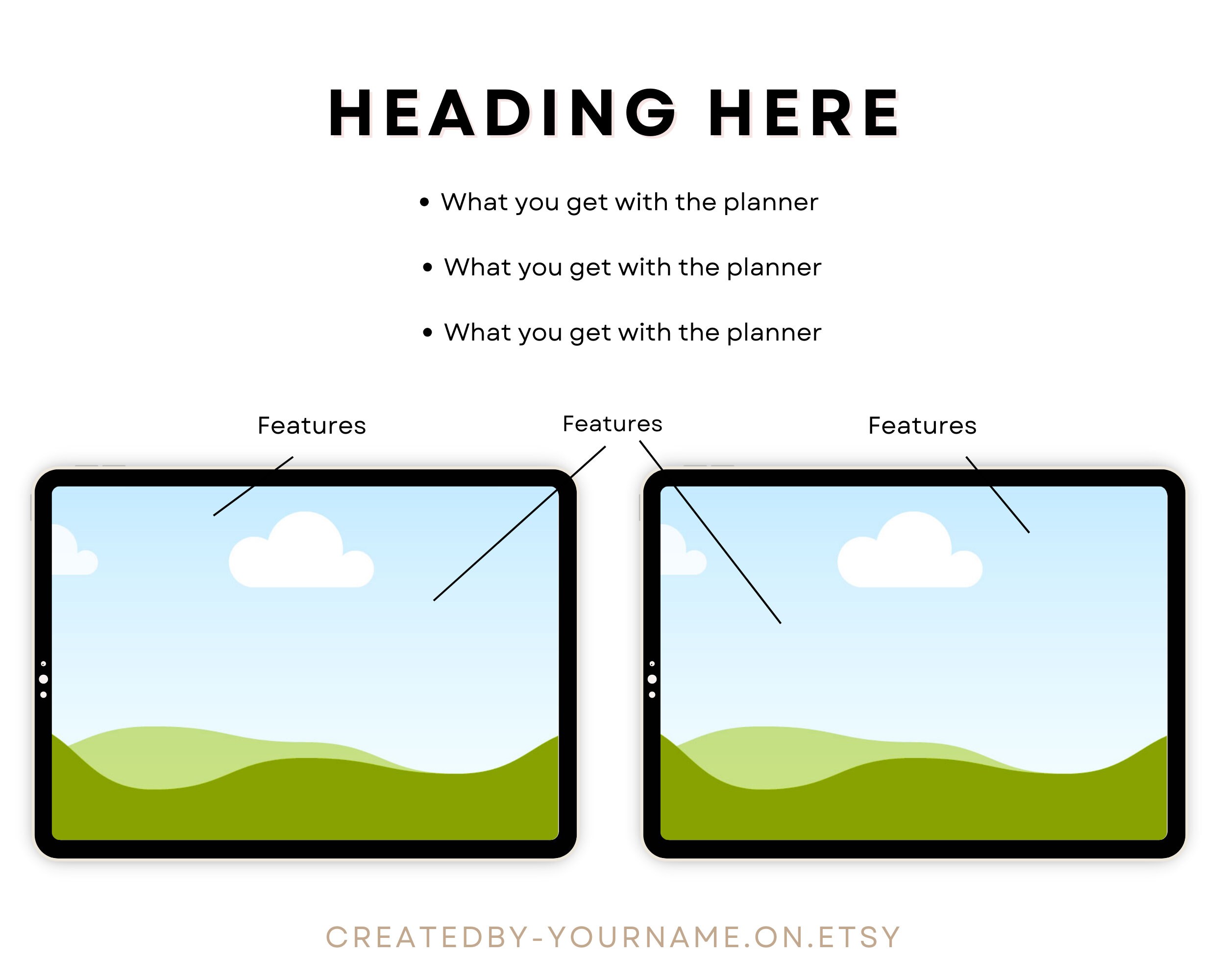 Etsy Thumbnail Templates: 100+ Mock-ups, Editable in Canva (master ...