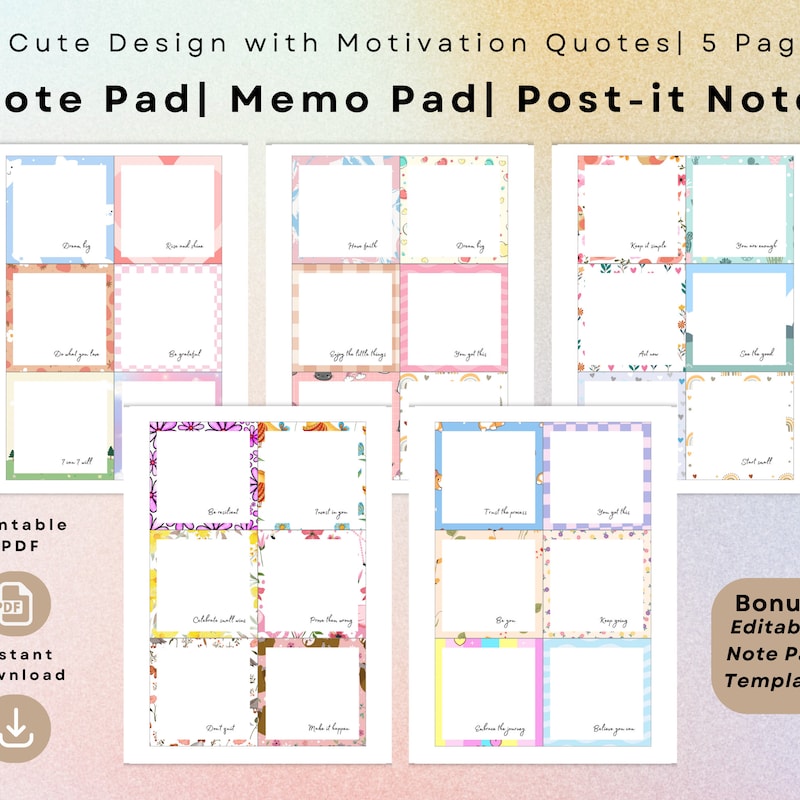 Notepad 5% 30% - Etsy
