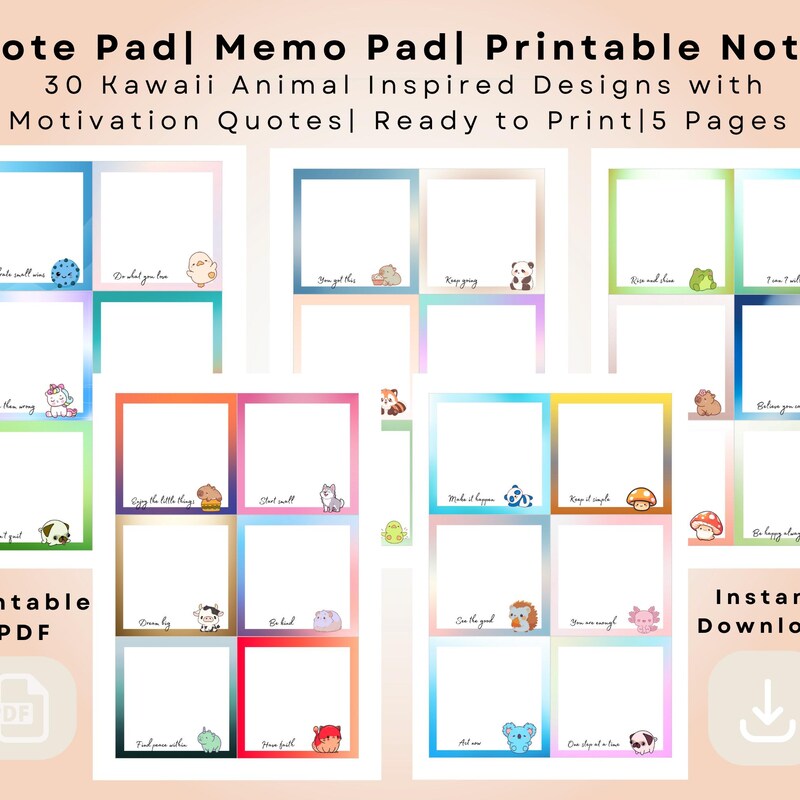 Notepad 5% 30% - Etsy