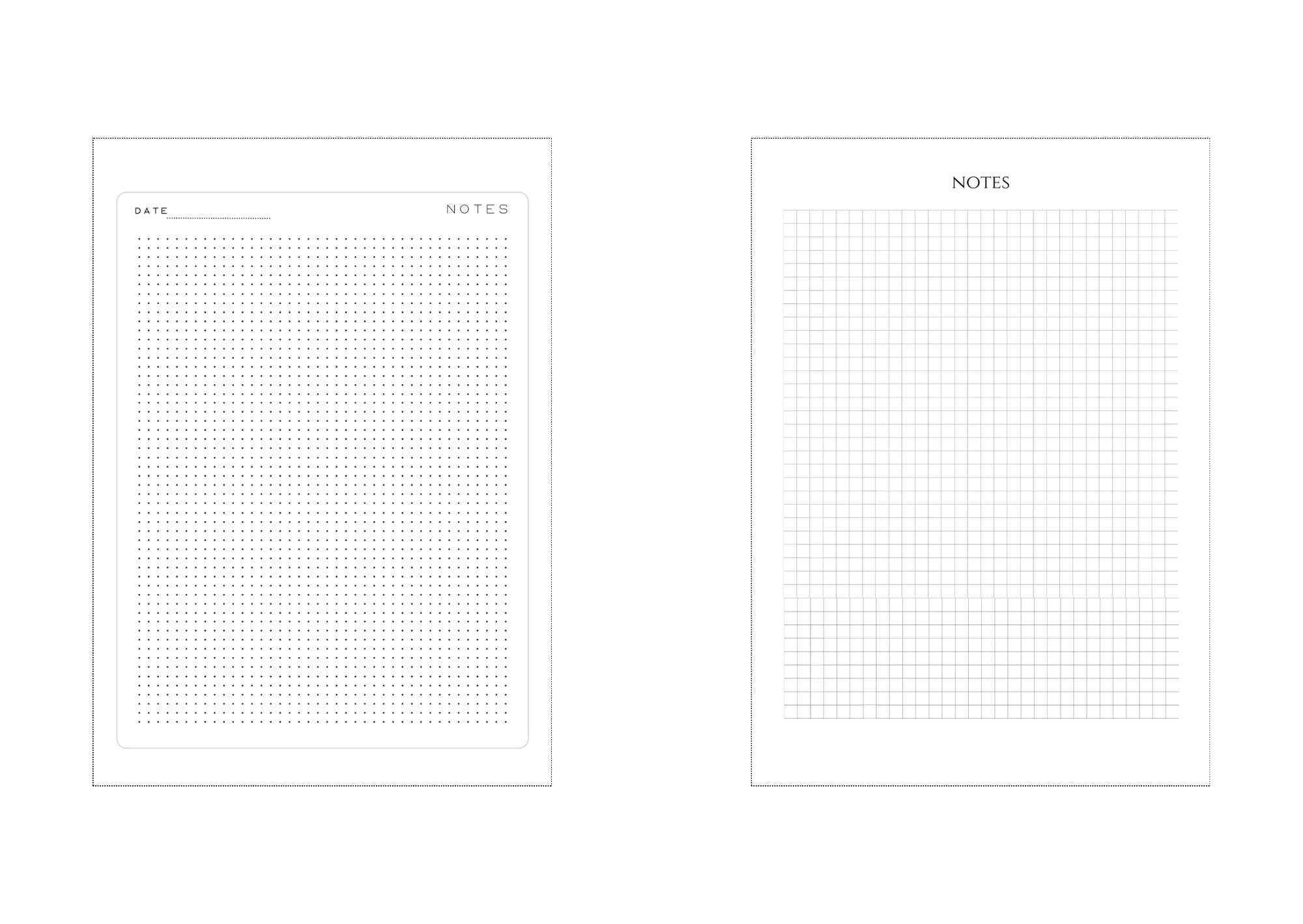 A6 Minimalist Note Pad Template: 6 Designs, Customizable in Canva (PDF ...