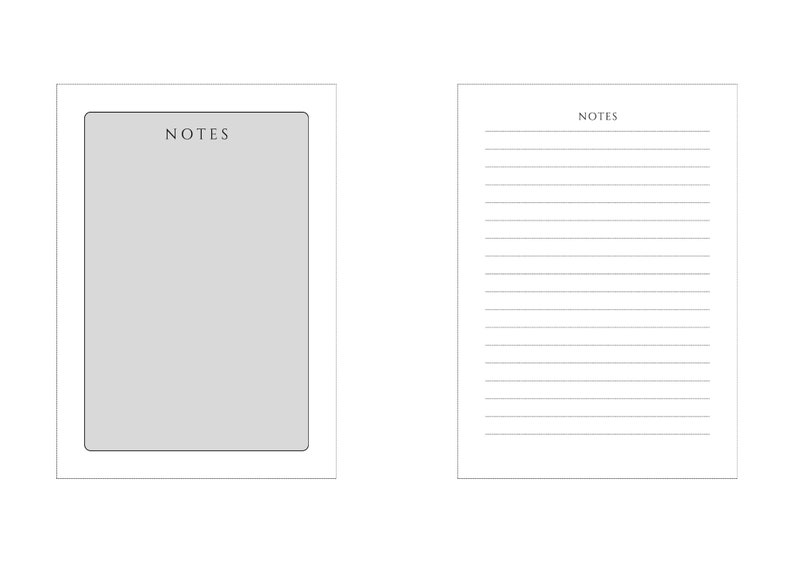 A6 Minimalist Note Pad Template: 6 Designs, Customizable in Canva (PDF ...