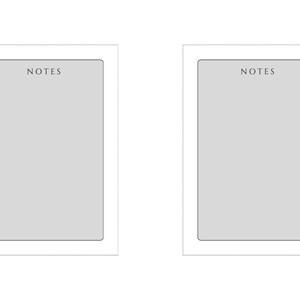 A6 Minimalist Note Pad Template: 6 Designs, Customizable in Canva (PDF ...