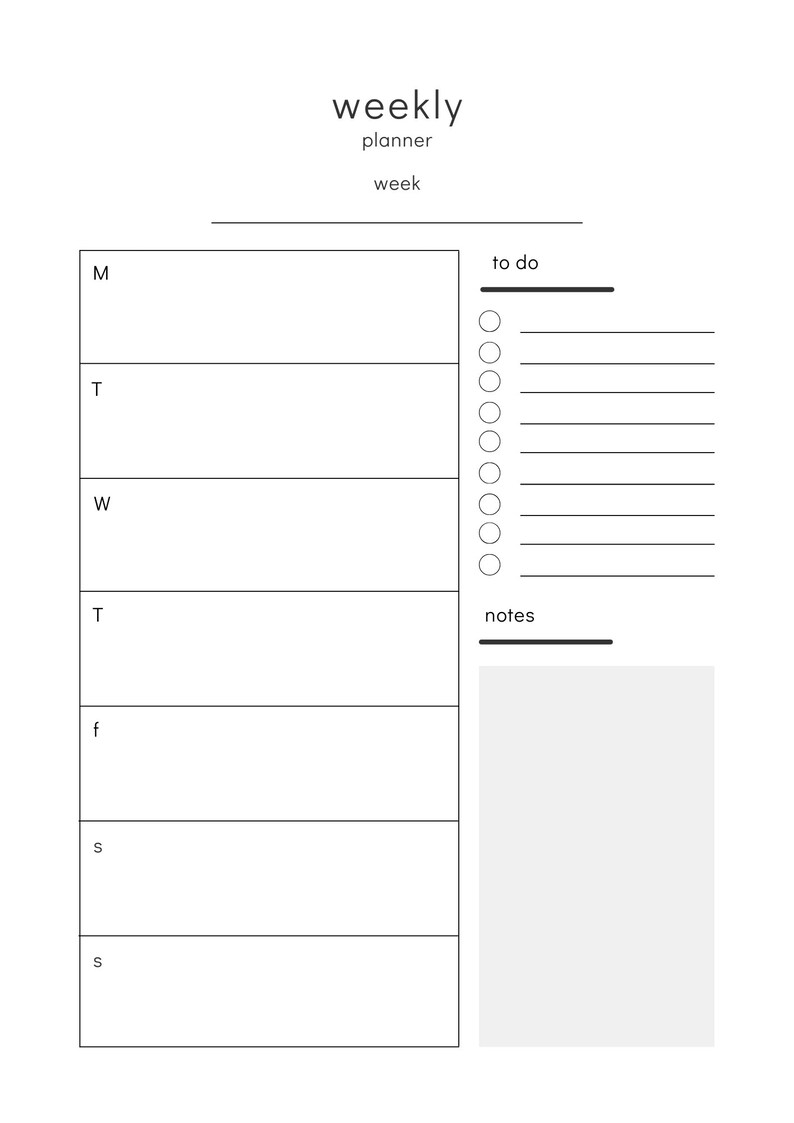 Minimalist Planner Bundle | Planner Insert| Planner Pages| Finance ...
