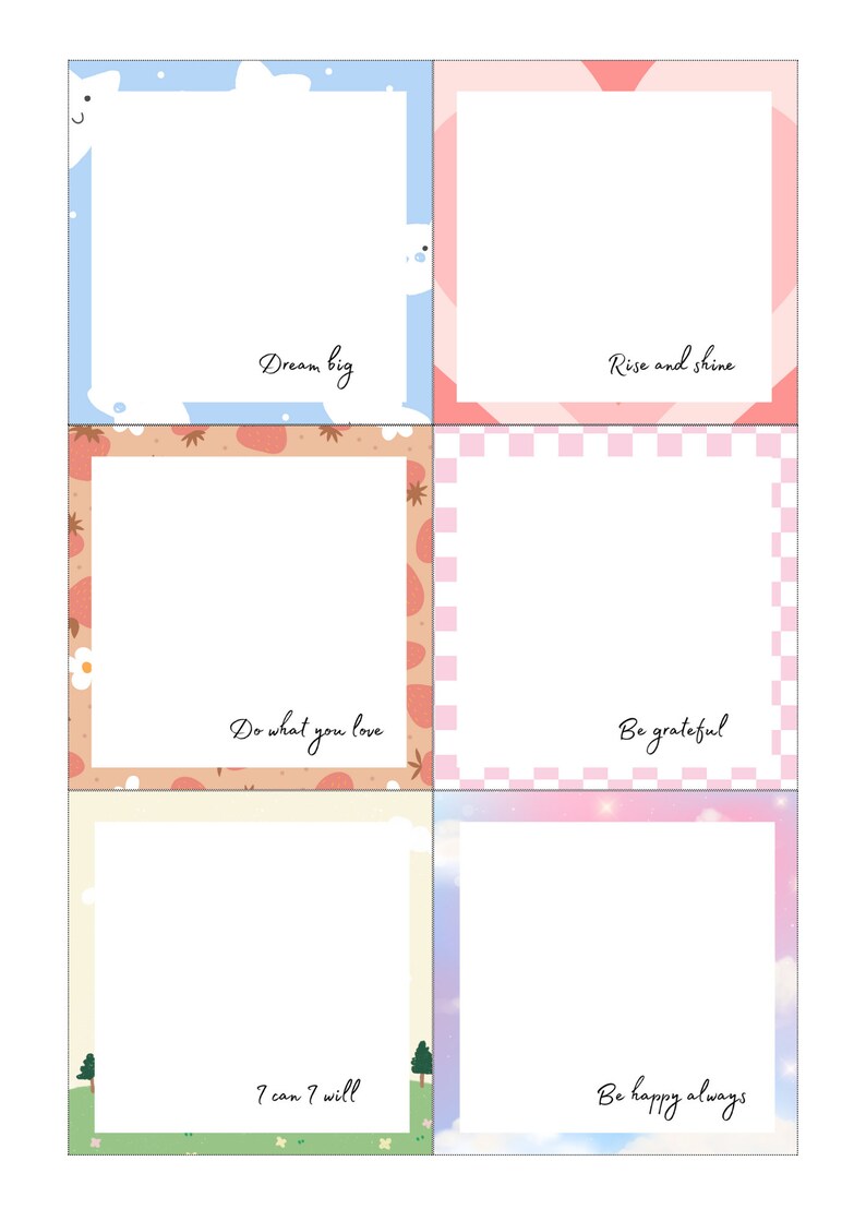 Printable Note Pad| Memo Pad | Small Notes | Motivational Note Pad| 30 ...