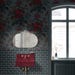 Midnight Rose Wallpaper – Dark Floral Wallpaper With Red Roses on Deep ...