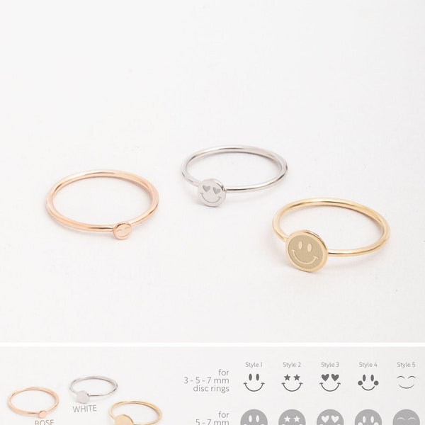Smiley Ring - Etsy Canada