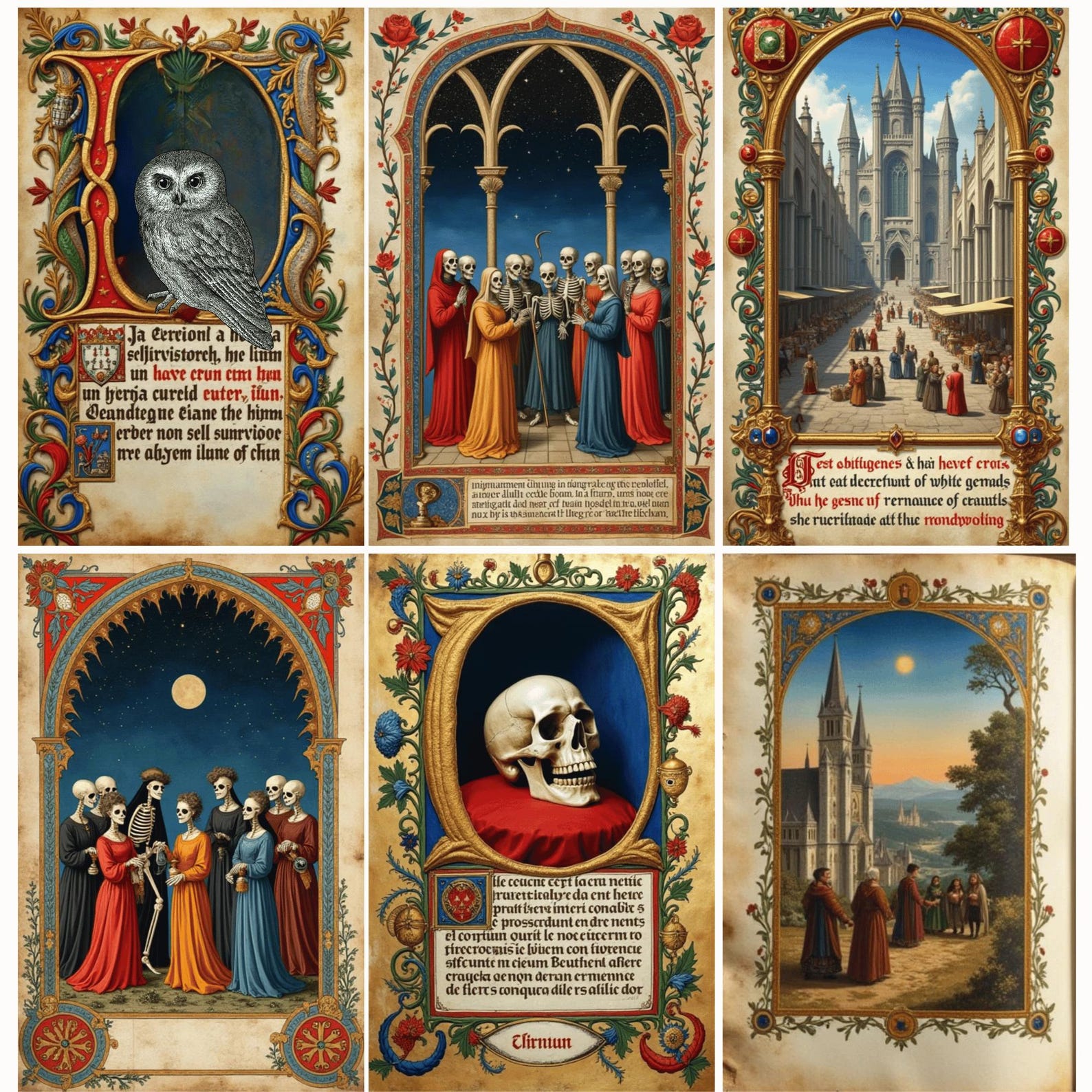 Medieval Illuminated Manuscript Junk Journal Pages | 100+ Printable ...