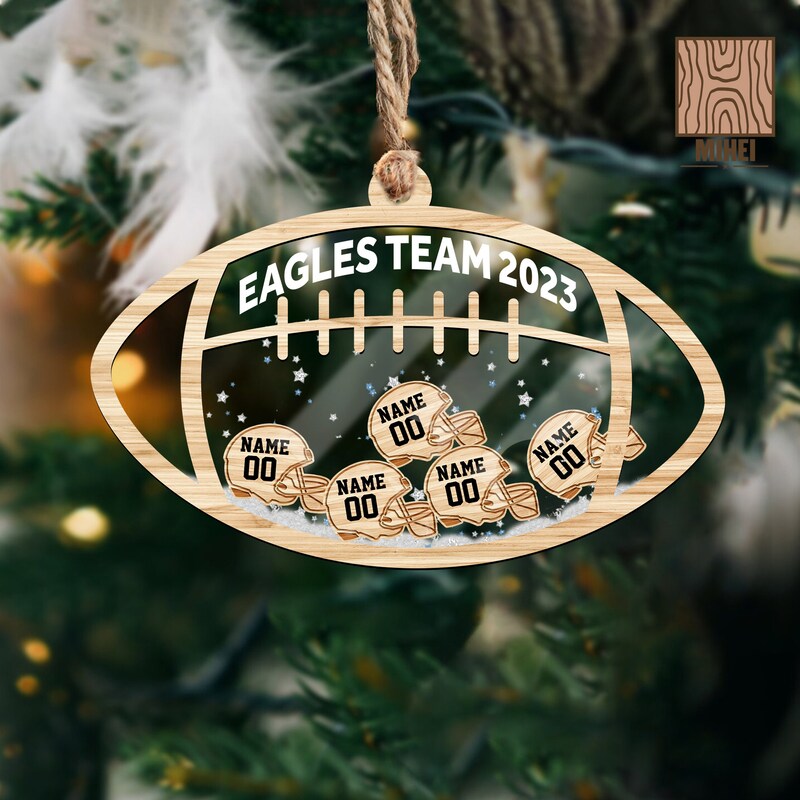 Football Christmas Ornament - Etsy
