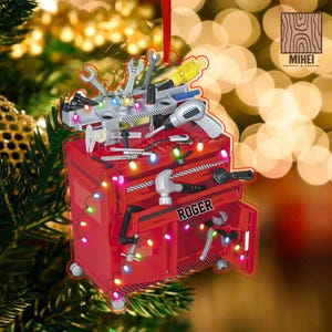 Personalized Auto Mechanic Ornament 2024, Custom Mechanic Name ...