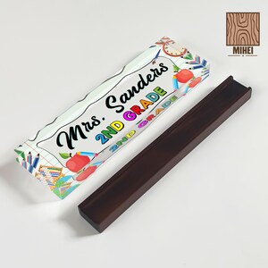 Custom Teacher Name Sign, Teachers Desk Name Plate Acrylic Decor ...