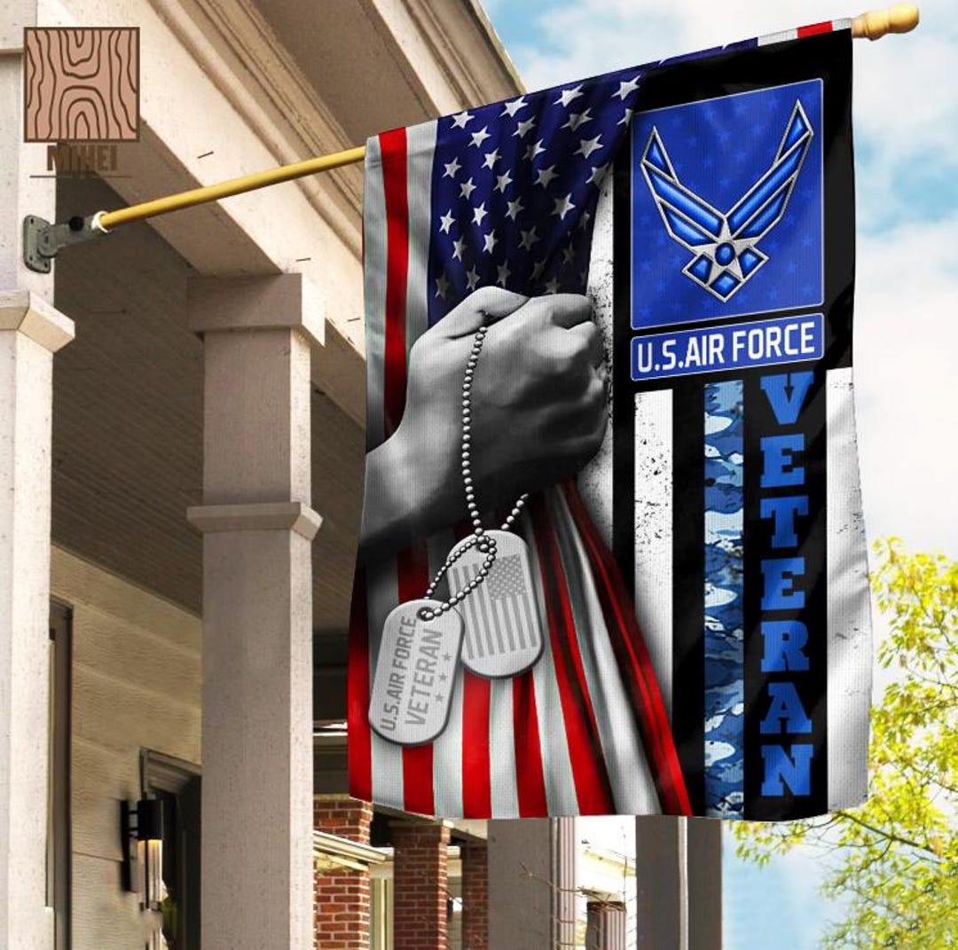 United States Air Force Veteran House Flag- U.S. Air Force Garden Flag ...