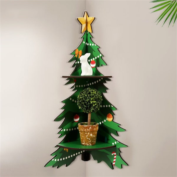Christmas Village Corner Shelf - Etsy