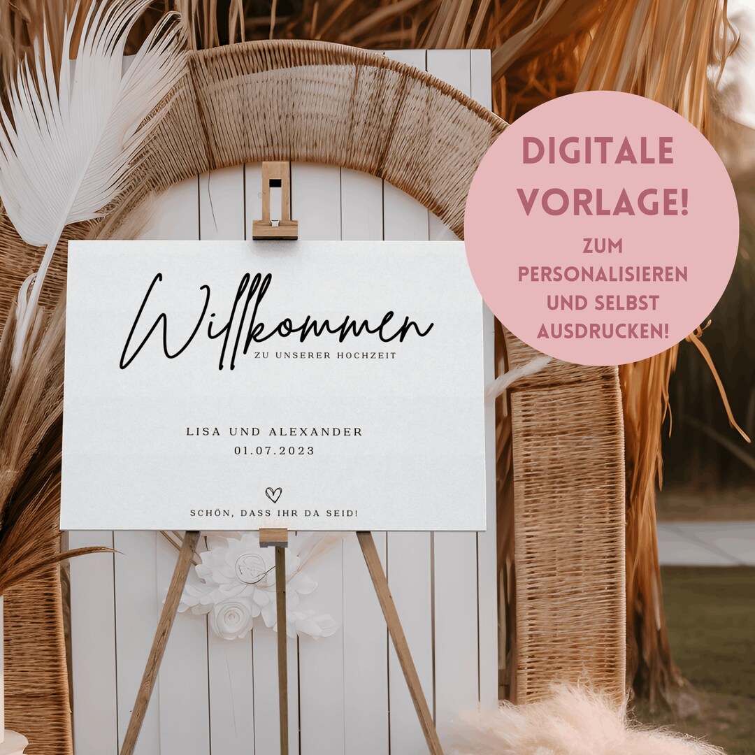 Editable Canva Template for a Welcome Sign - Design Your Own Welcome ...