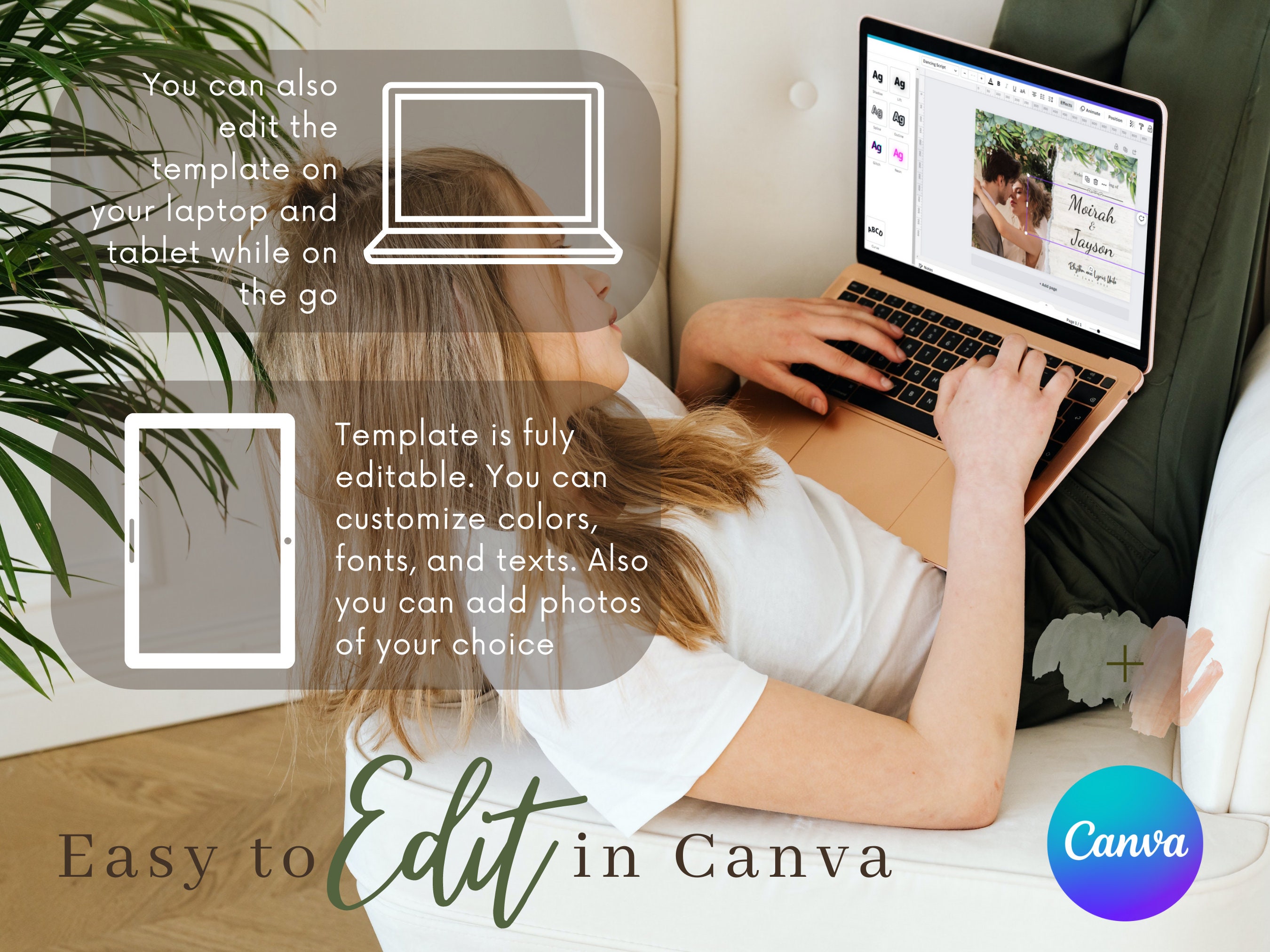 Wedding Welcome Sign Template Canva Instant Downloadable Template ...