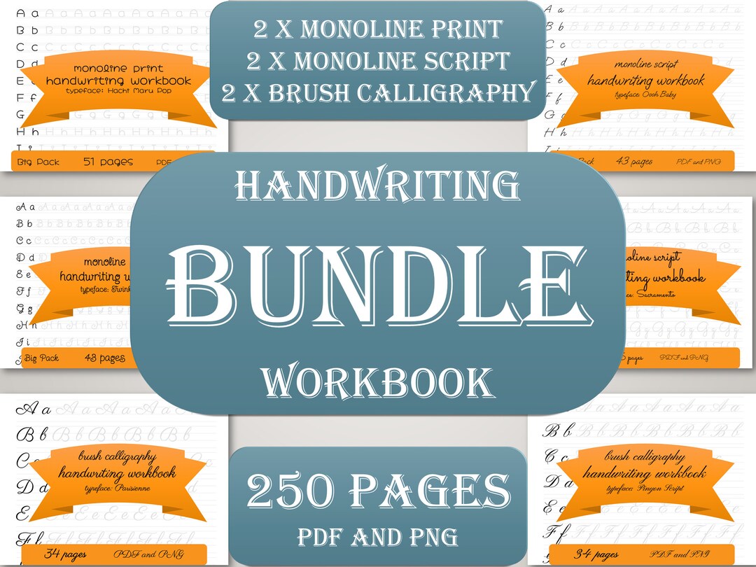 Handwriting Practice Workbook, Lettering Worksheets, iPad Procreate ...