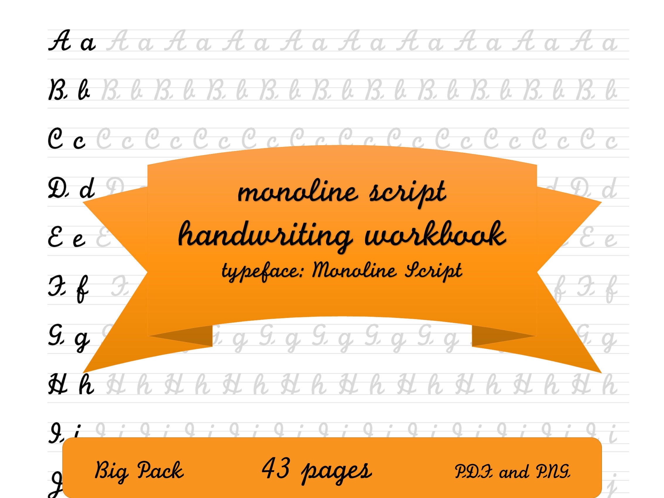 Calligraphy Worksheet Cursive Monoline Handwriting Worksheets, Monoline ...