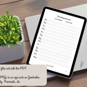 Printable Cursive Monoline Handwriting Worksheets, Monoline Script ...