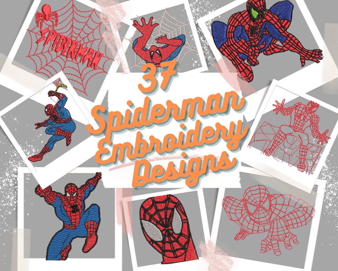 Spider-man Embroidery Design Bundle - 37 Unique Designs for Machine ...