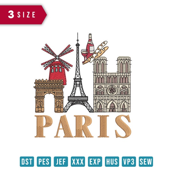 Paris Embroidery - Etsy