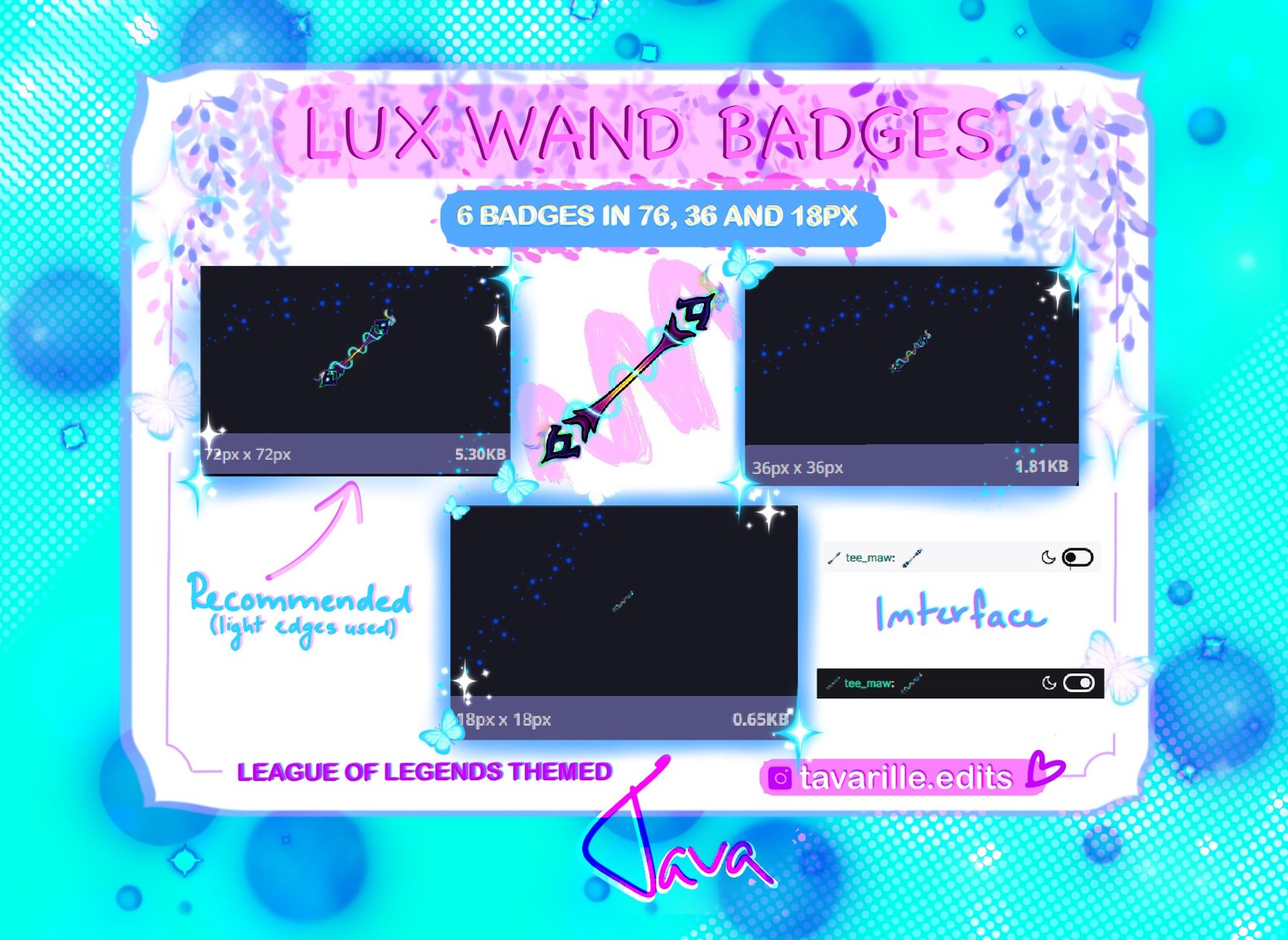Lux Wand Badges | League of Legends Themed - Etsy