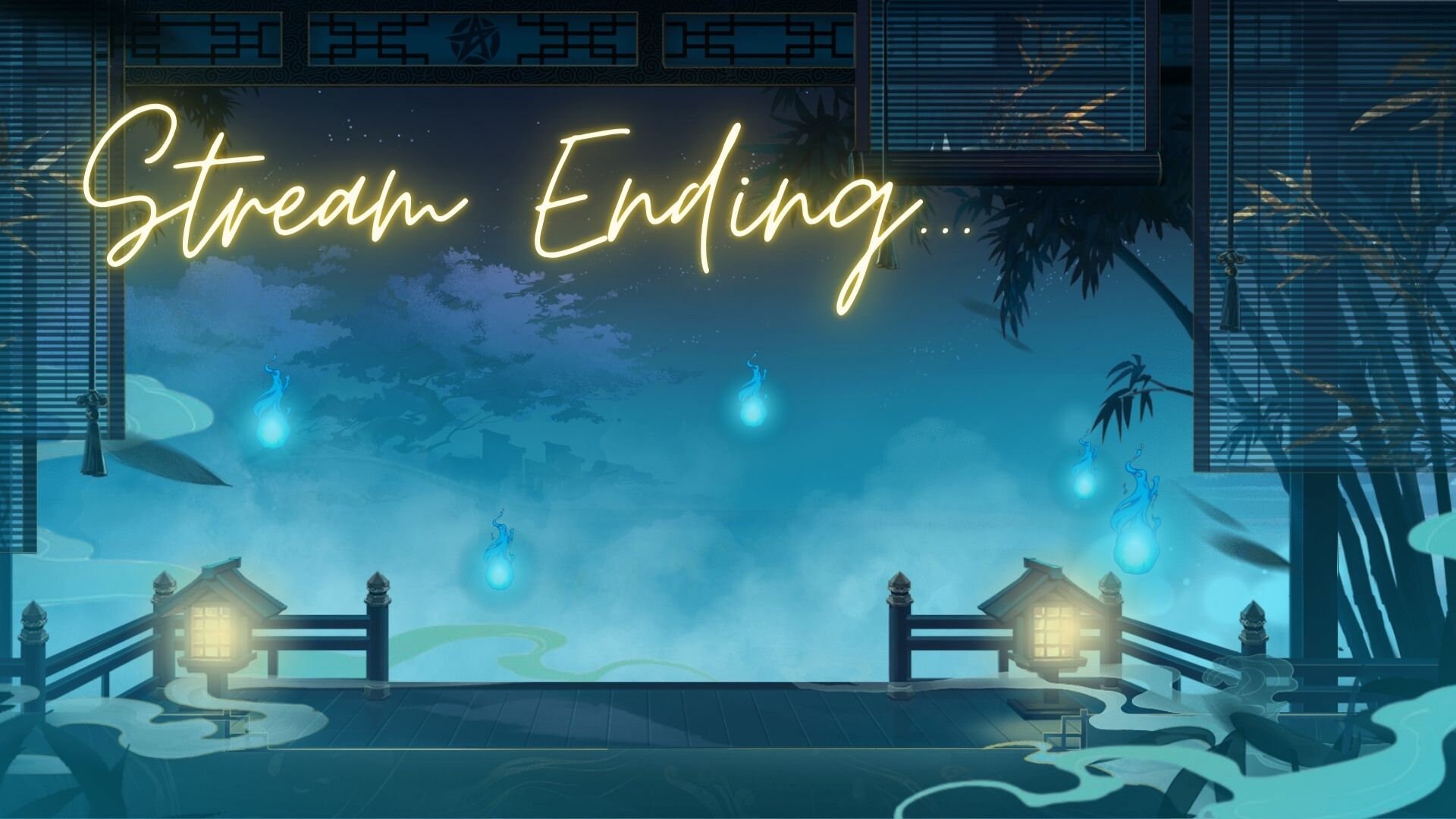 Japanese Shrine Night Stream Pack | Info Panels, Overlays, Add-ons ...