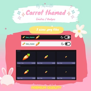 Carrot Badges | Discord Ranks | Twitch | Emotes | Bunny Emotes | Carrot ...