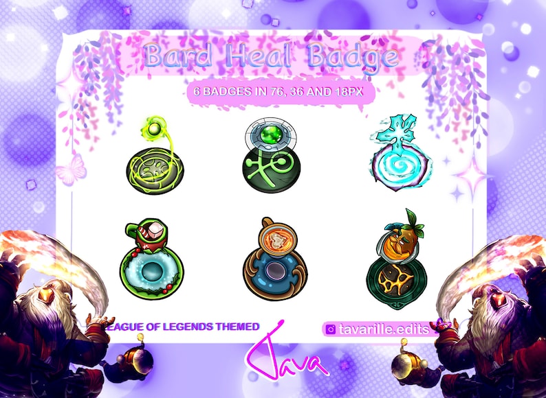 Bard Heals Badges | League of Legends Themed - Etsy