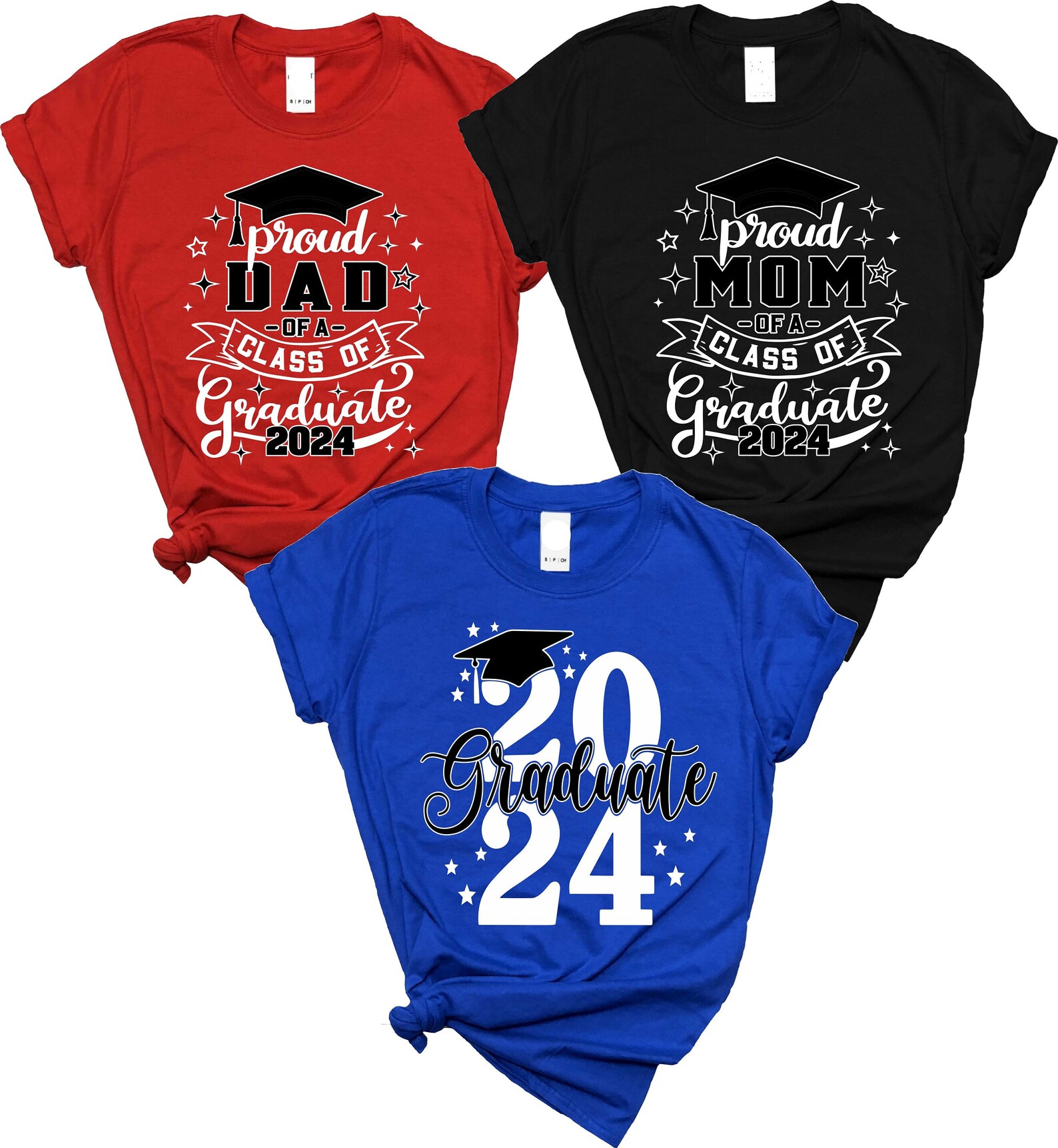 Proud Grad Graduation 2024, 2024 Custom Graduation Shirt, Proud Family ...